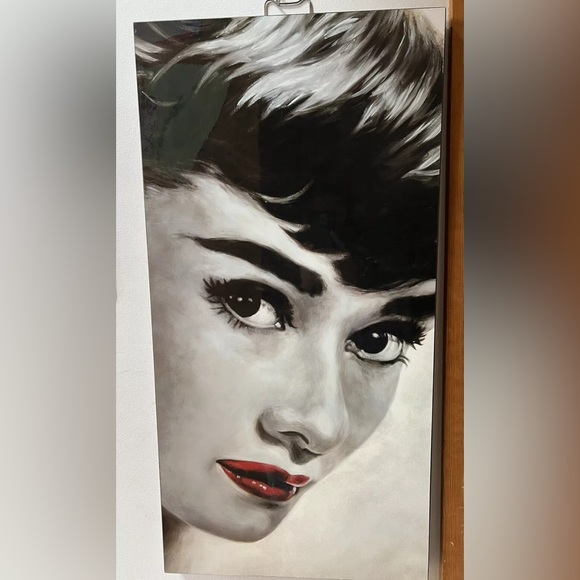 Art | Audrey Hepburn Black White Iconic Print Glamorous By Frank Ritter ...